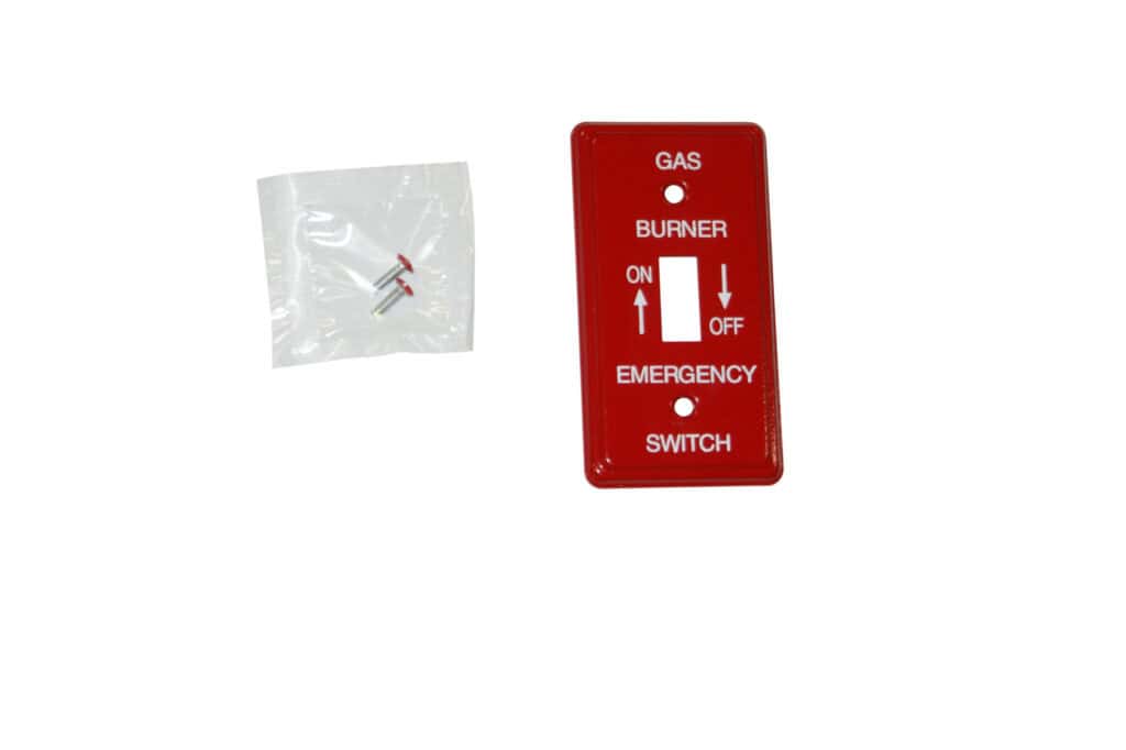 Gas Emergency On/Off Switch Plate - Leading Paint Booth Company | Paint ...